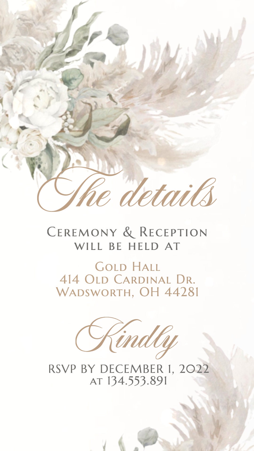 Wedding Video Invitation Wedding Animated Card Digital - Etsy