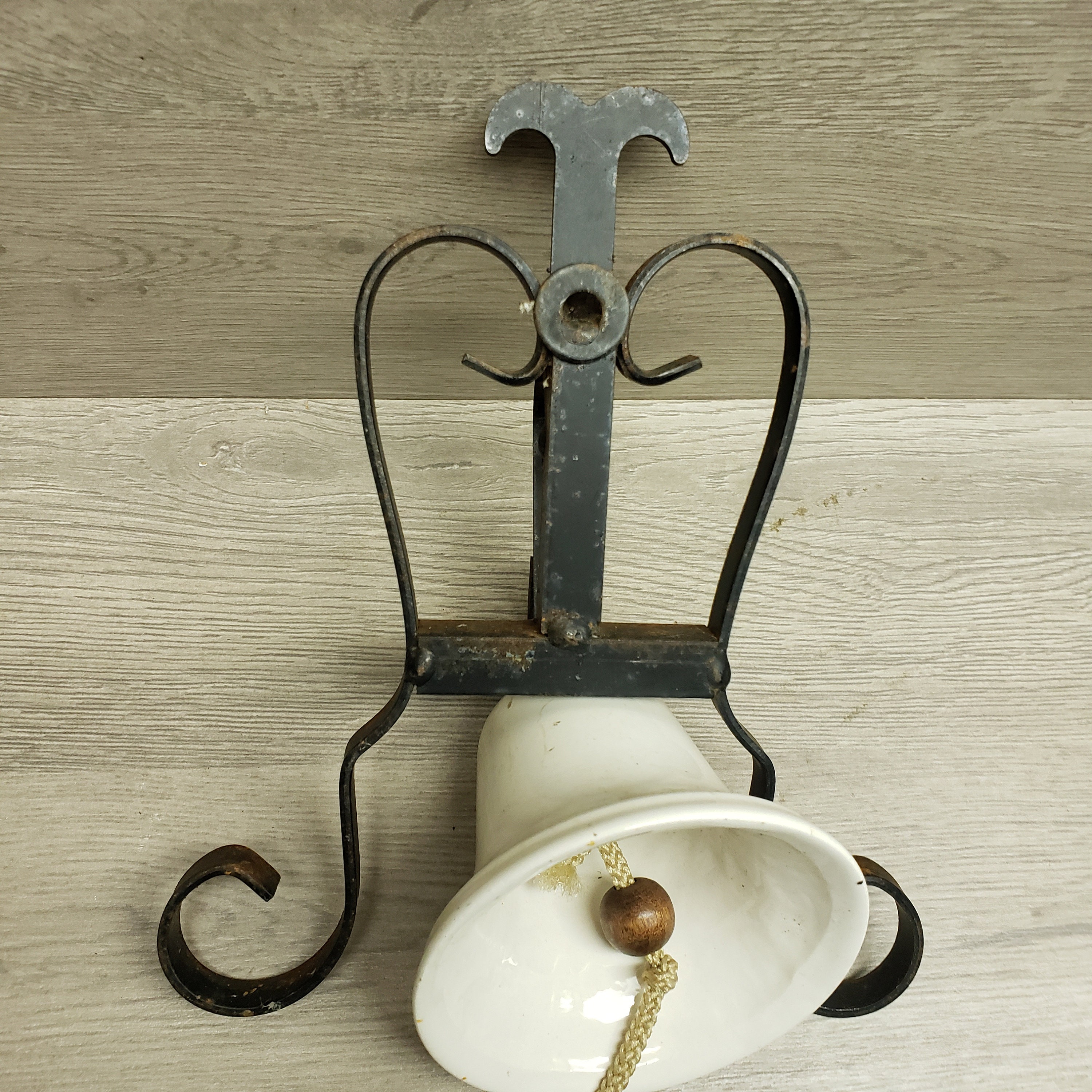 Vintage Rustic Metal Wall Mount Dinner Bell, Captain's Bell - Etsy