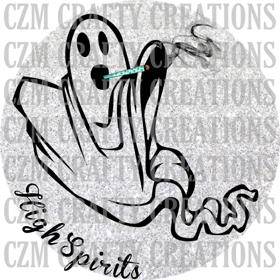 Cannabis Ghost Graphic Cannabis Graphic PNG Download T-shirt Digital ...