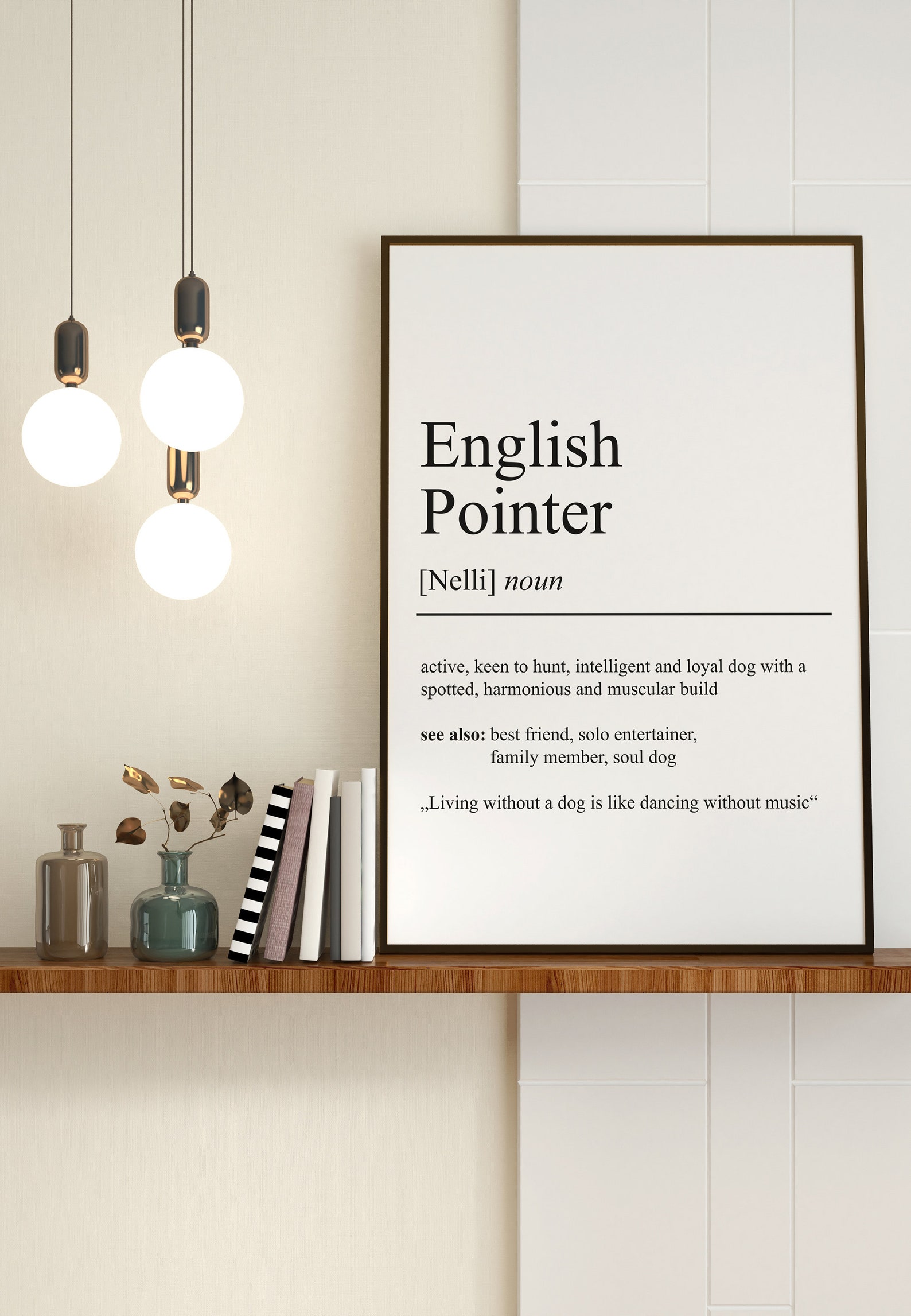 English Pointer Definition Poster Minimalist Design - Etsy