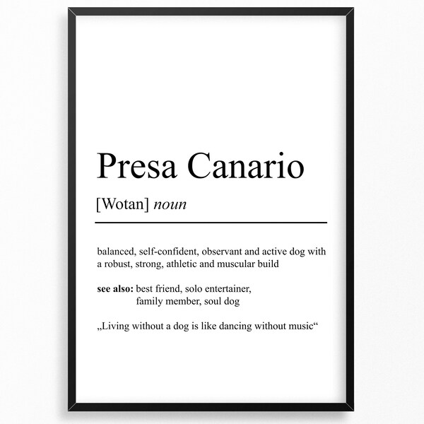 Presa Canario - Etsy