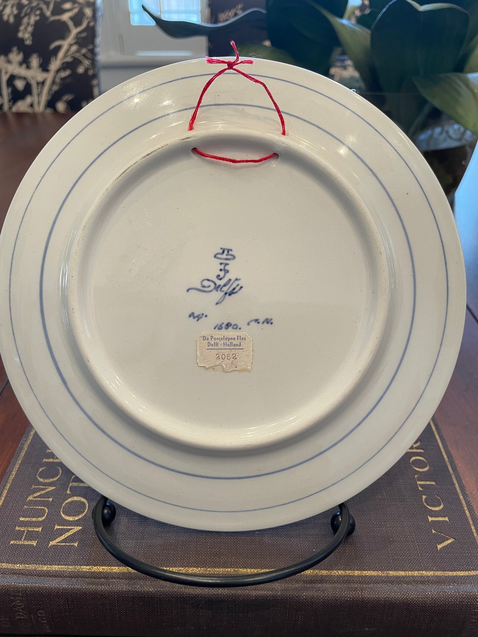 Delft Dutch Blue & White Royal Plate With a Windmill - RARE - Etsy