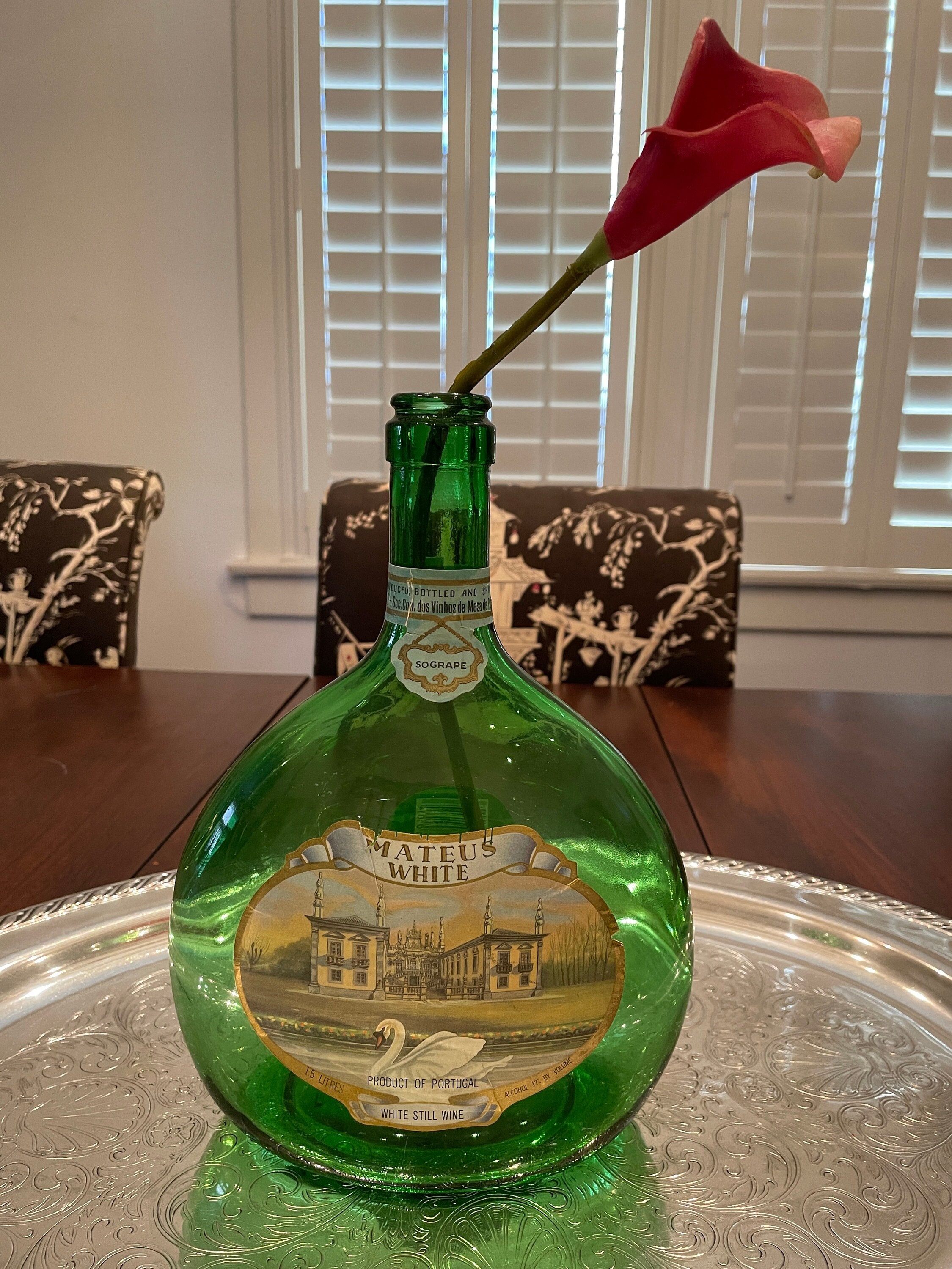 Vintage Mateus Rose Wine Bottle Etsy