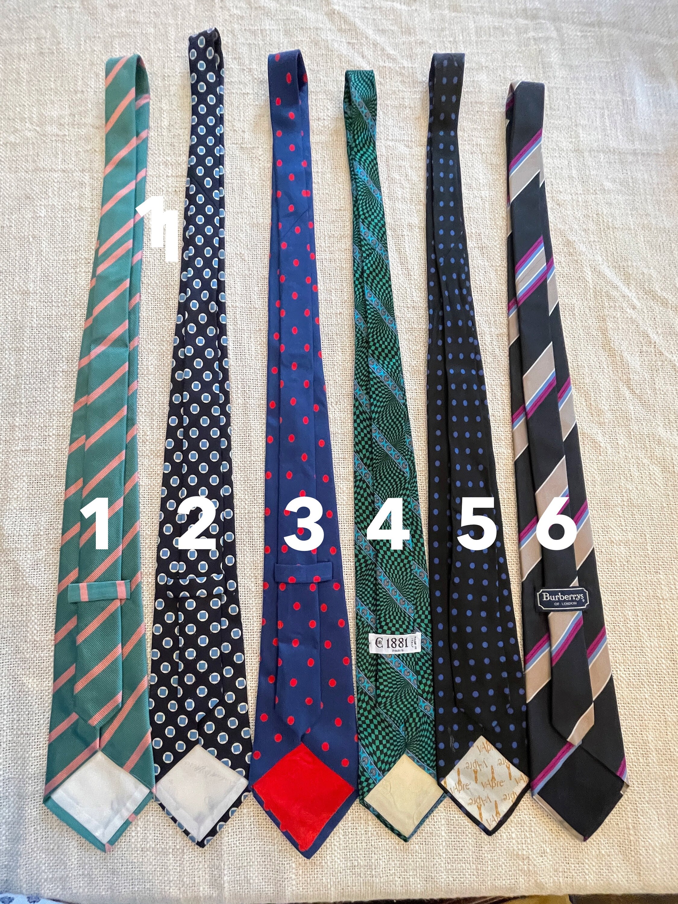 RARE Vintage Silk Couture Ties From Private Collection - Etsy