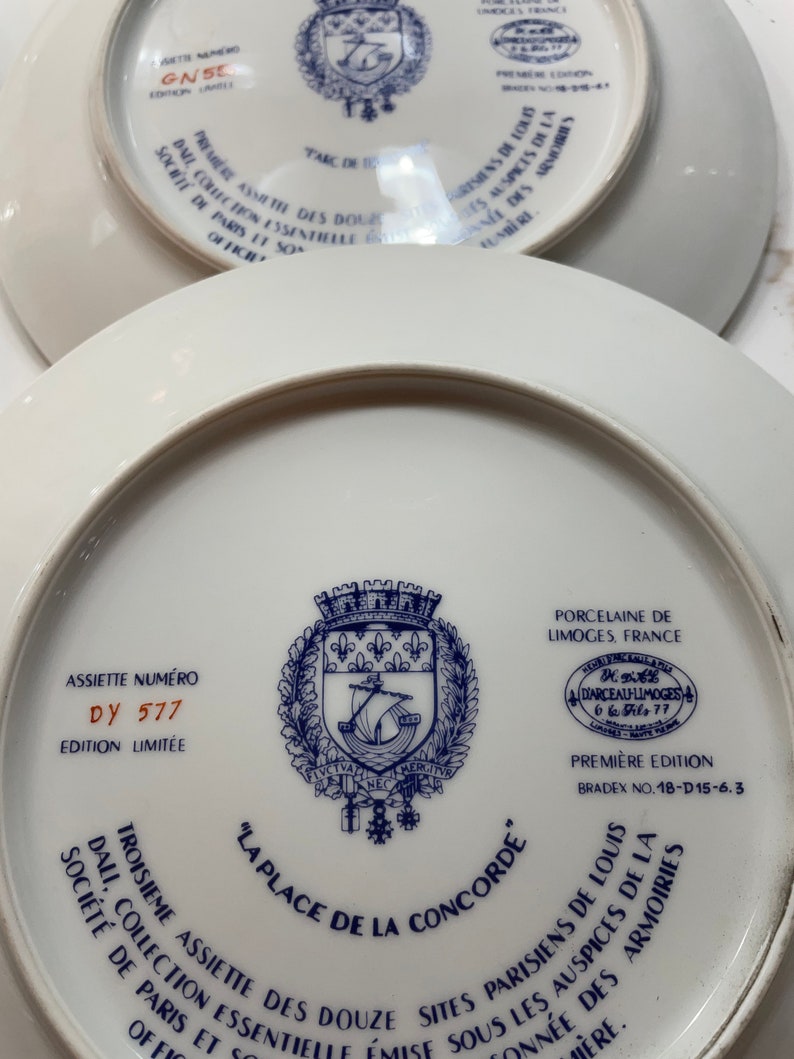 Louis Dali Signed Numbered D'arceau Limoges Bradex FRANCE Collector ...
