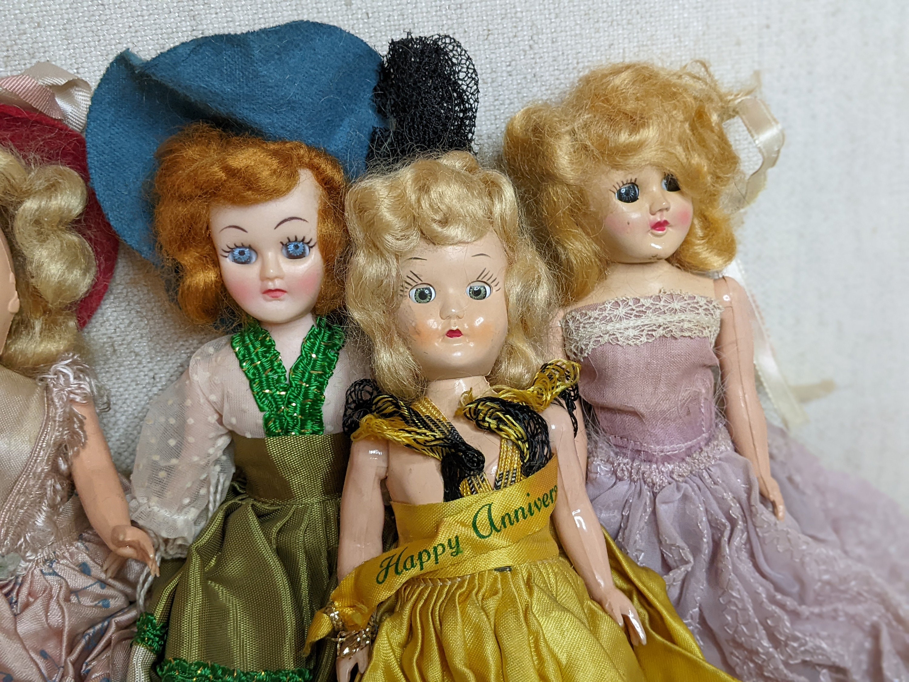 1940 and 60"s Vintage Dolls Germany, Dutch "blonde Group" Set of 6 - Etsy