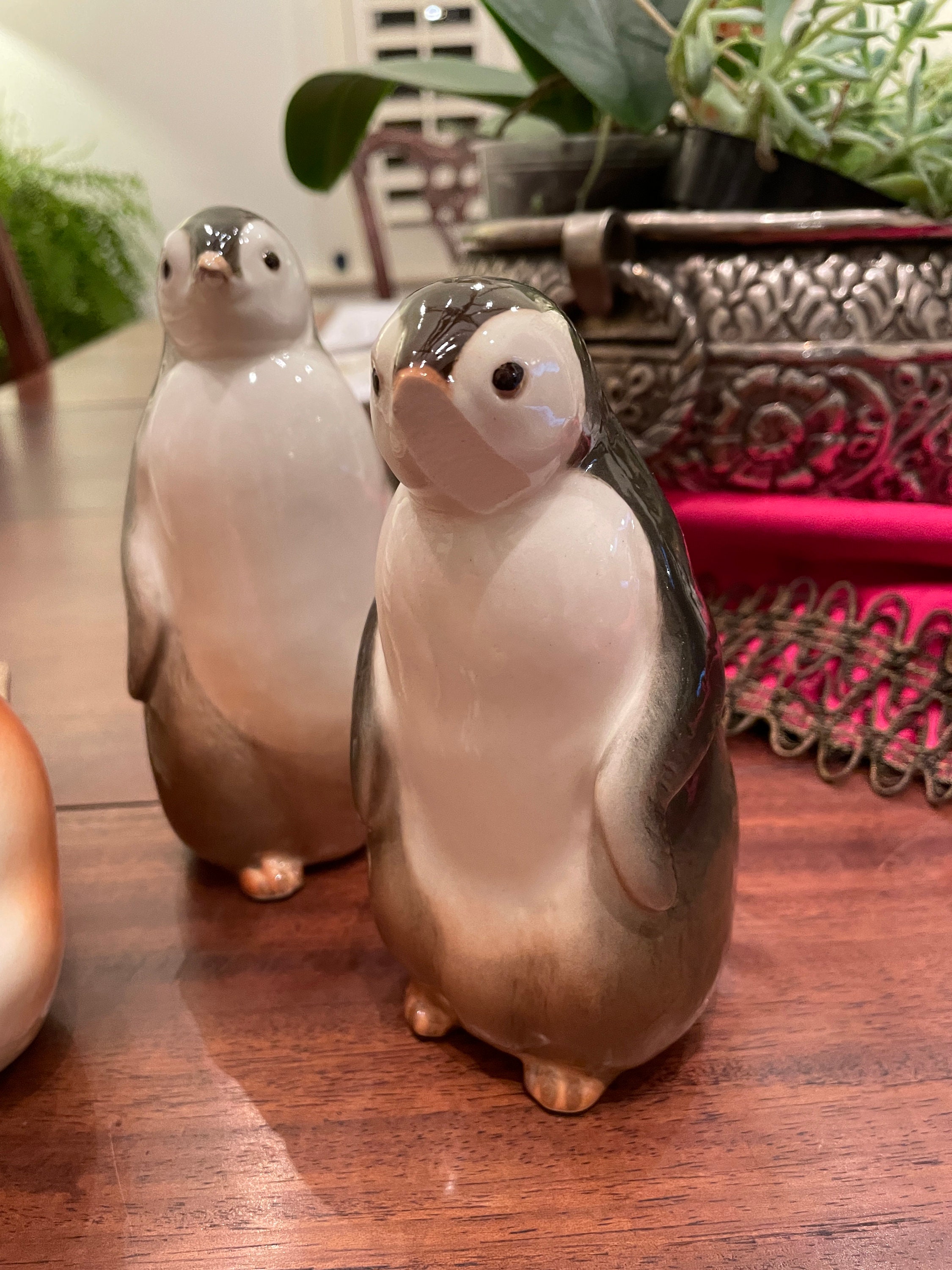 USSR Vintage Penguins Porcelain Figurine Hand Painted Lomonosov ...