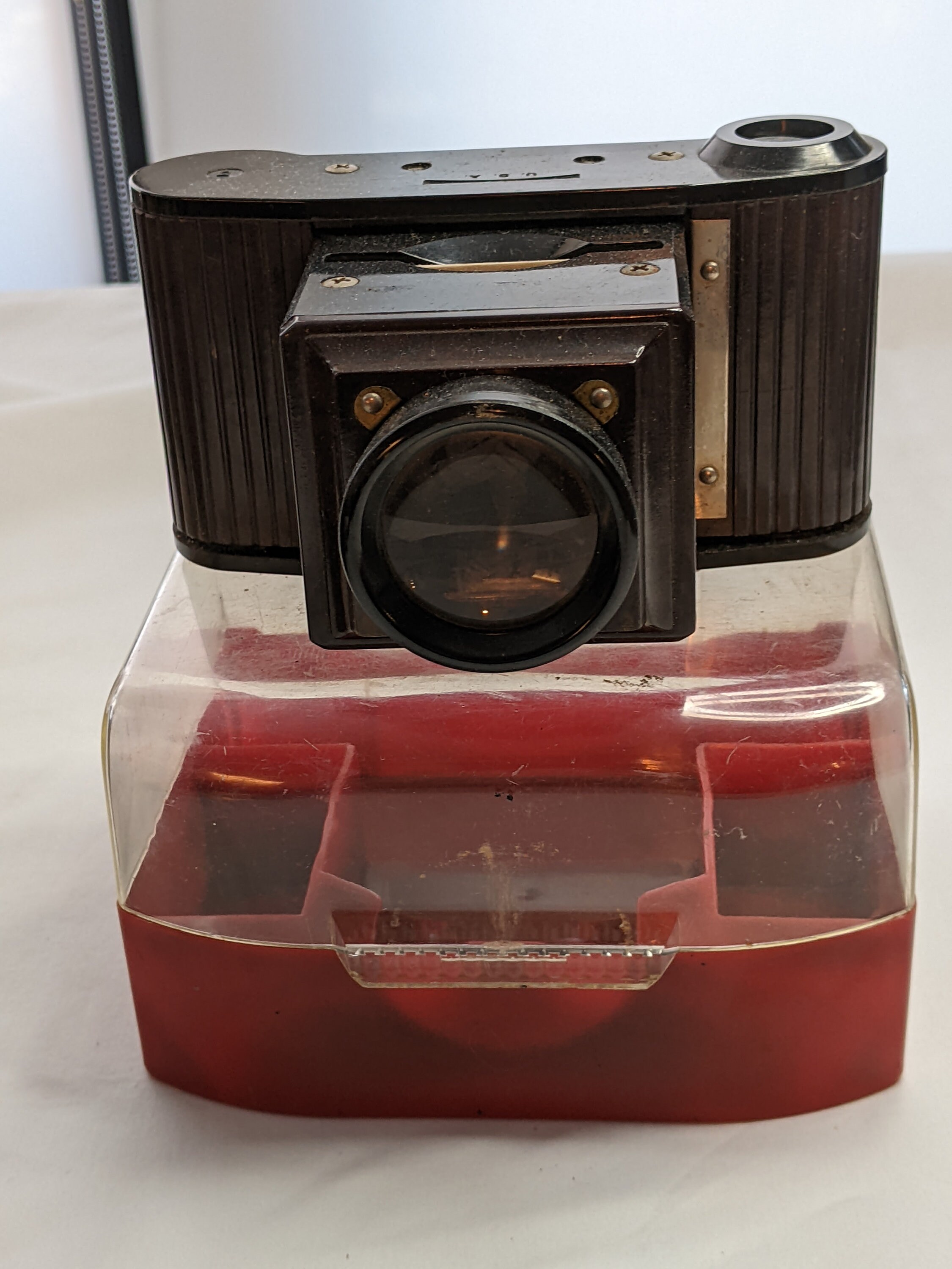 Zadiix Junior Slide Viewer Set, Brown Bakelite With RARE National ...