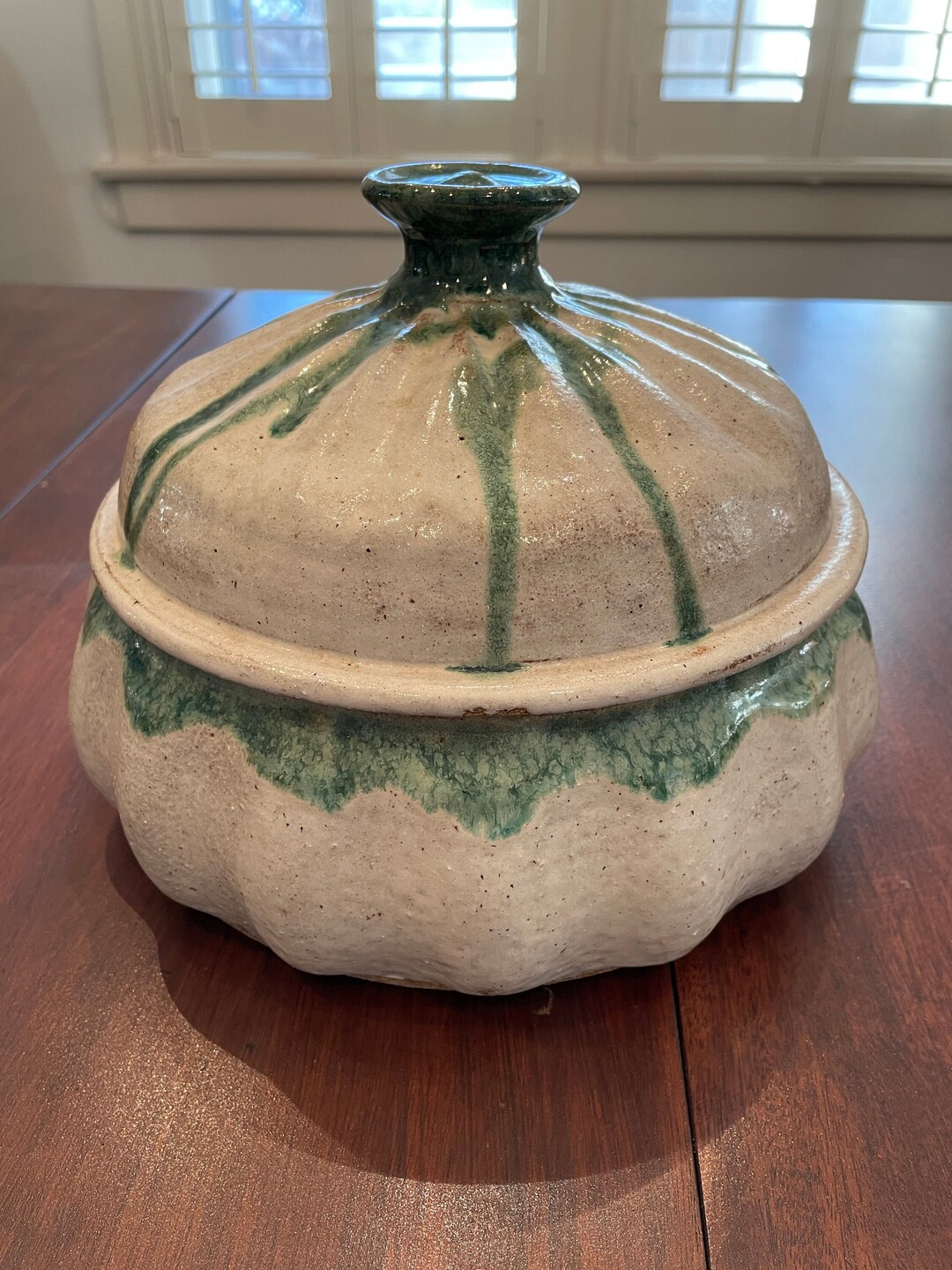 GORGEOUS Drip Pottery Bowl With Lid - Etsy