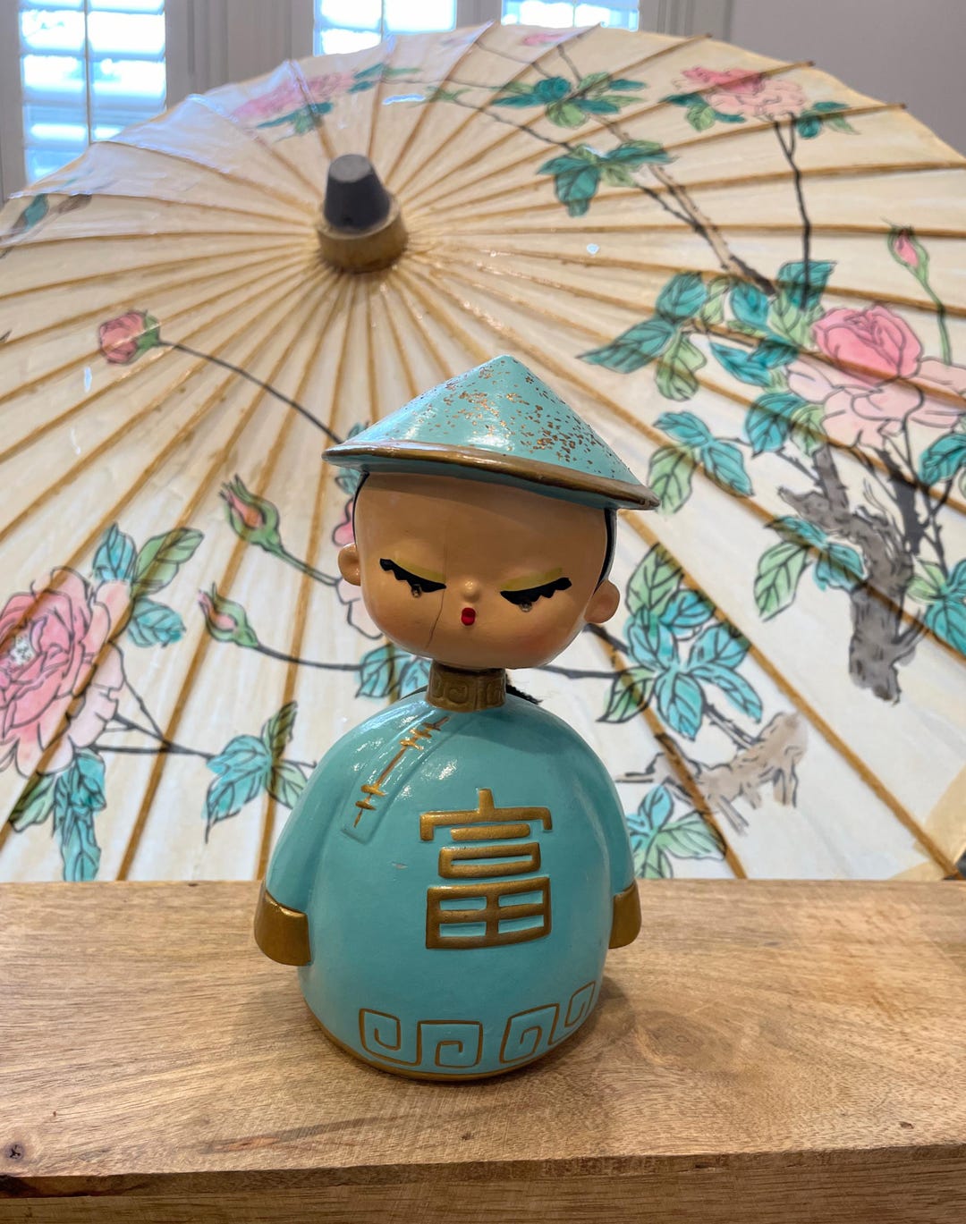 1950's Chinese Boy Bobblehead Bank Paper Mache Made in Japan ...