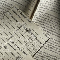 Undated Star Rating Library Card Tracker - Etsy