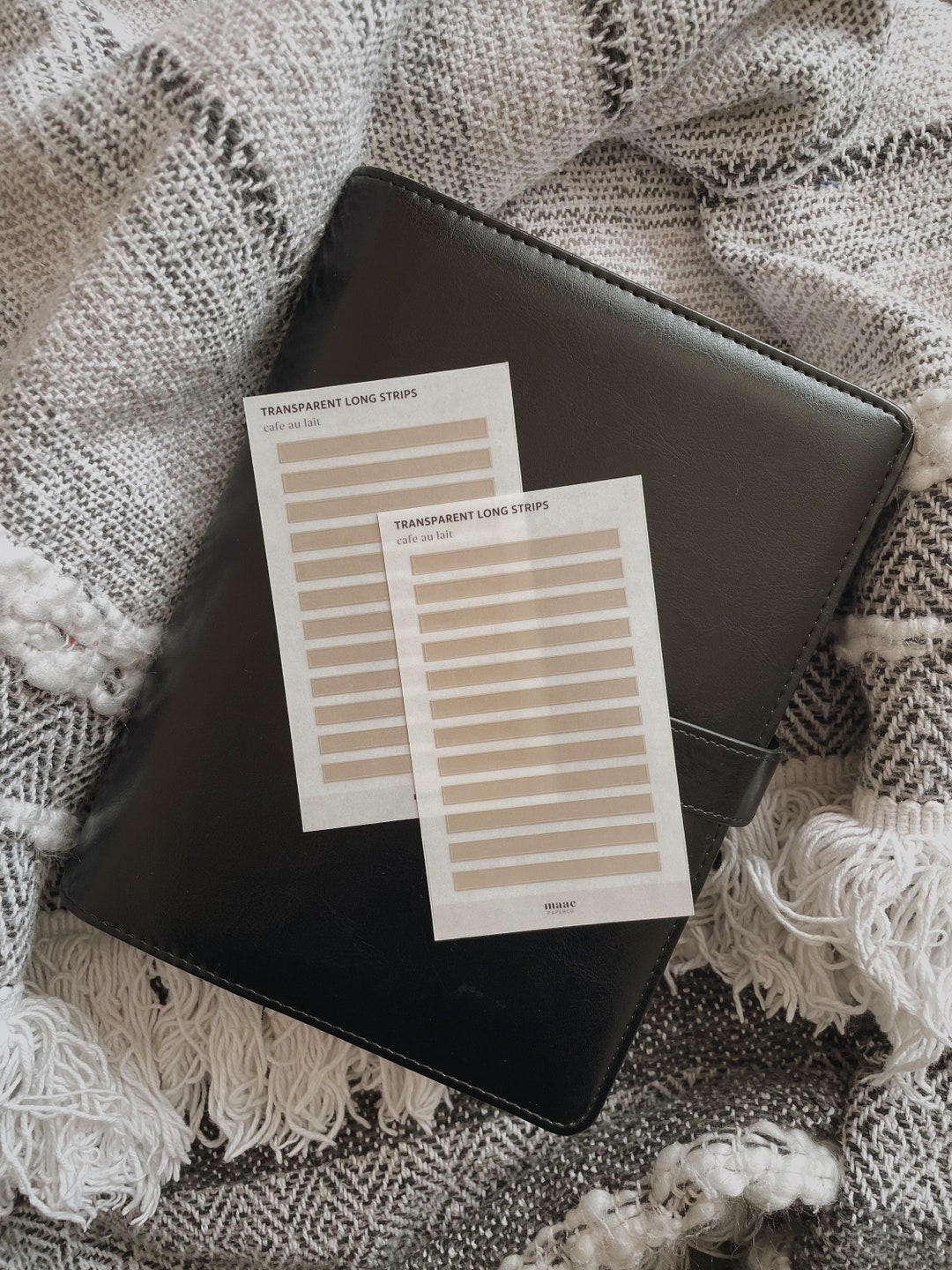 Minimal Long Strip Sticker Sheets - Etsy