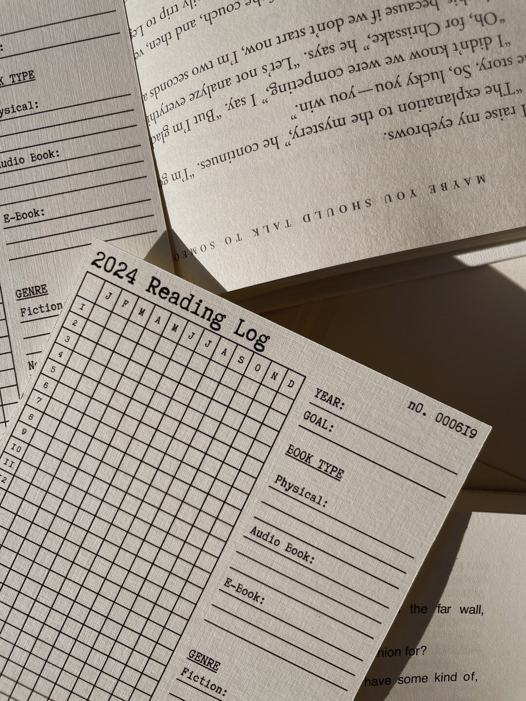 2024 Reading Log - Etsy
