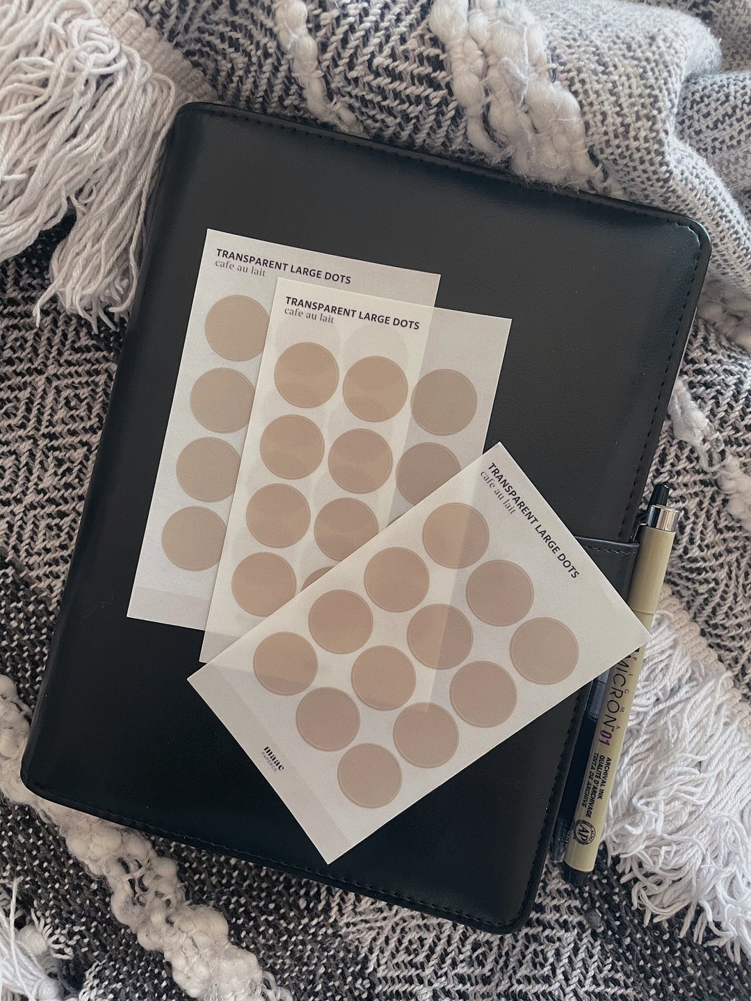 Minimal Large Dot Sticker Sheets - Etsy