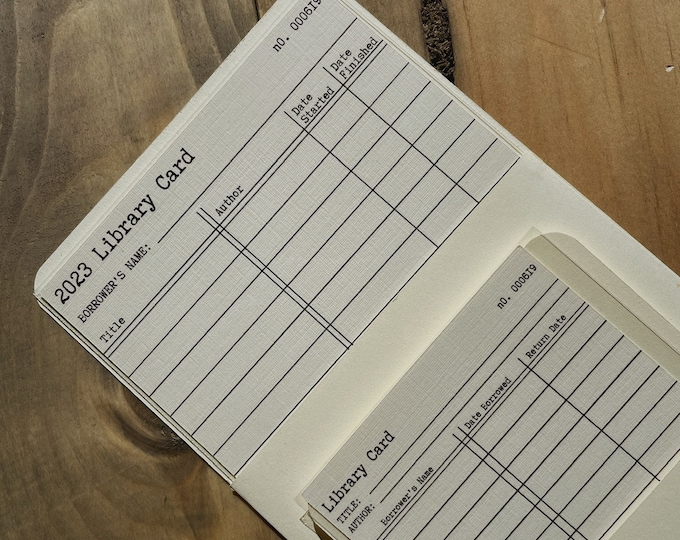 Library Card Pockets (2pc) - Etsy