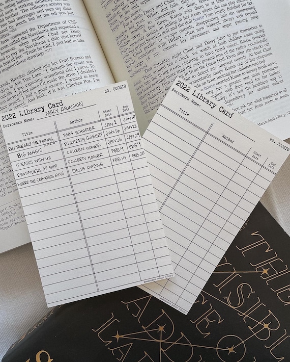 Library Book Card