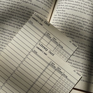 Undated Star Rating Library Card Tracker - Etsy