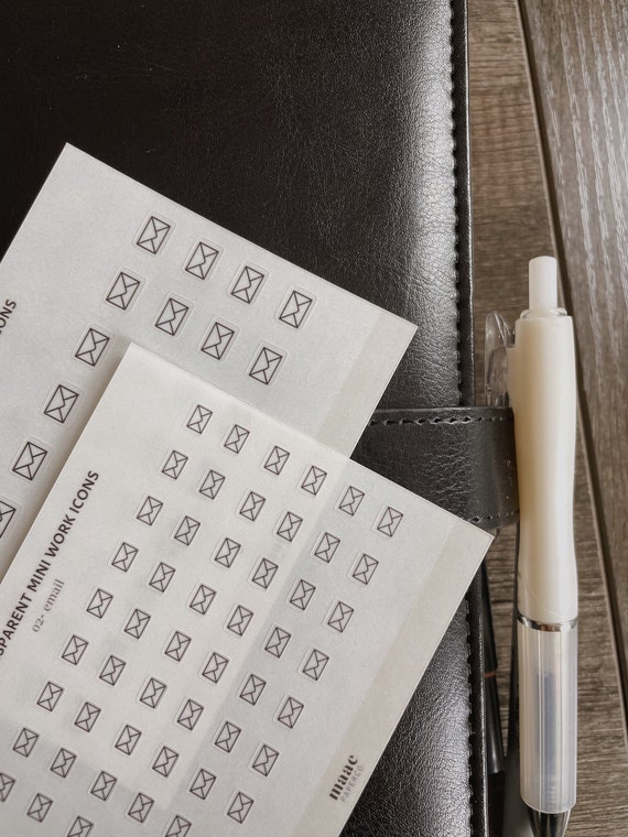 Email Work Icon Sticker Sheets - Etsy