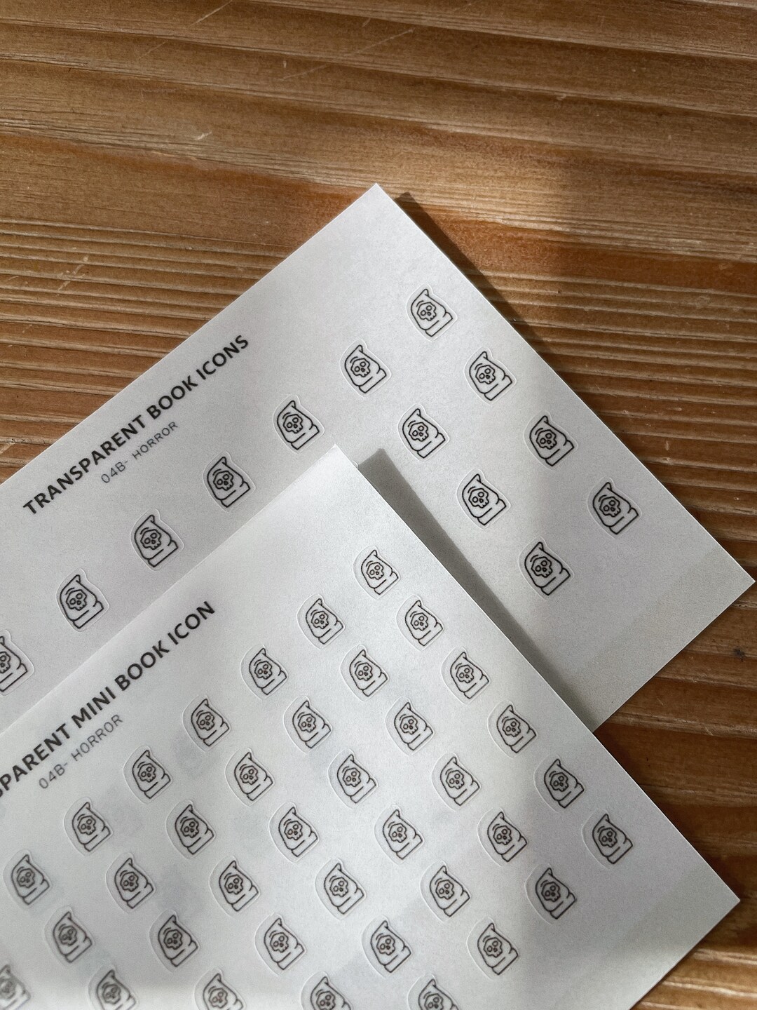 Horror Book Icon Sticker Sheets - Etsy