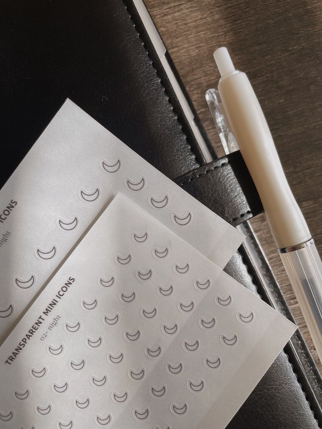 Transparent Night Routine Icon Sticker Sheets - Etsy