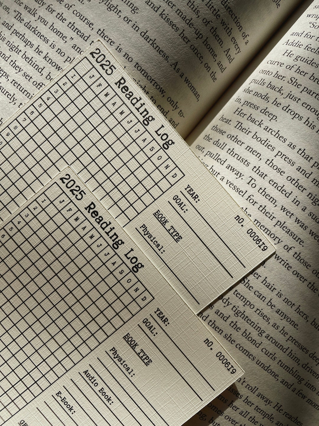 2025 Reading Log Library Card Tracker - Etsy