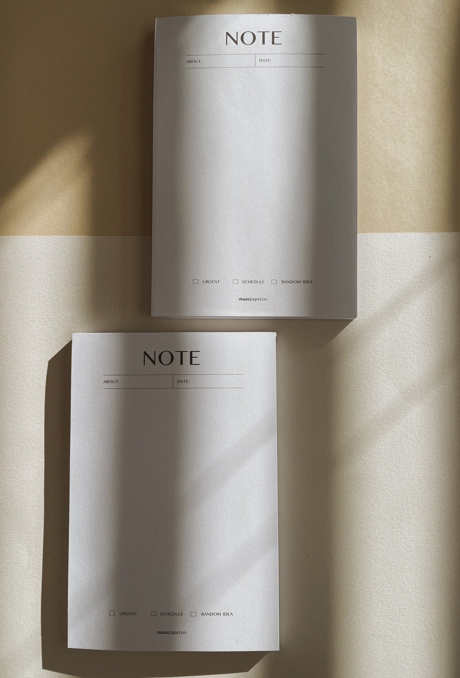 Minimal Note Pad | Etsy