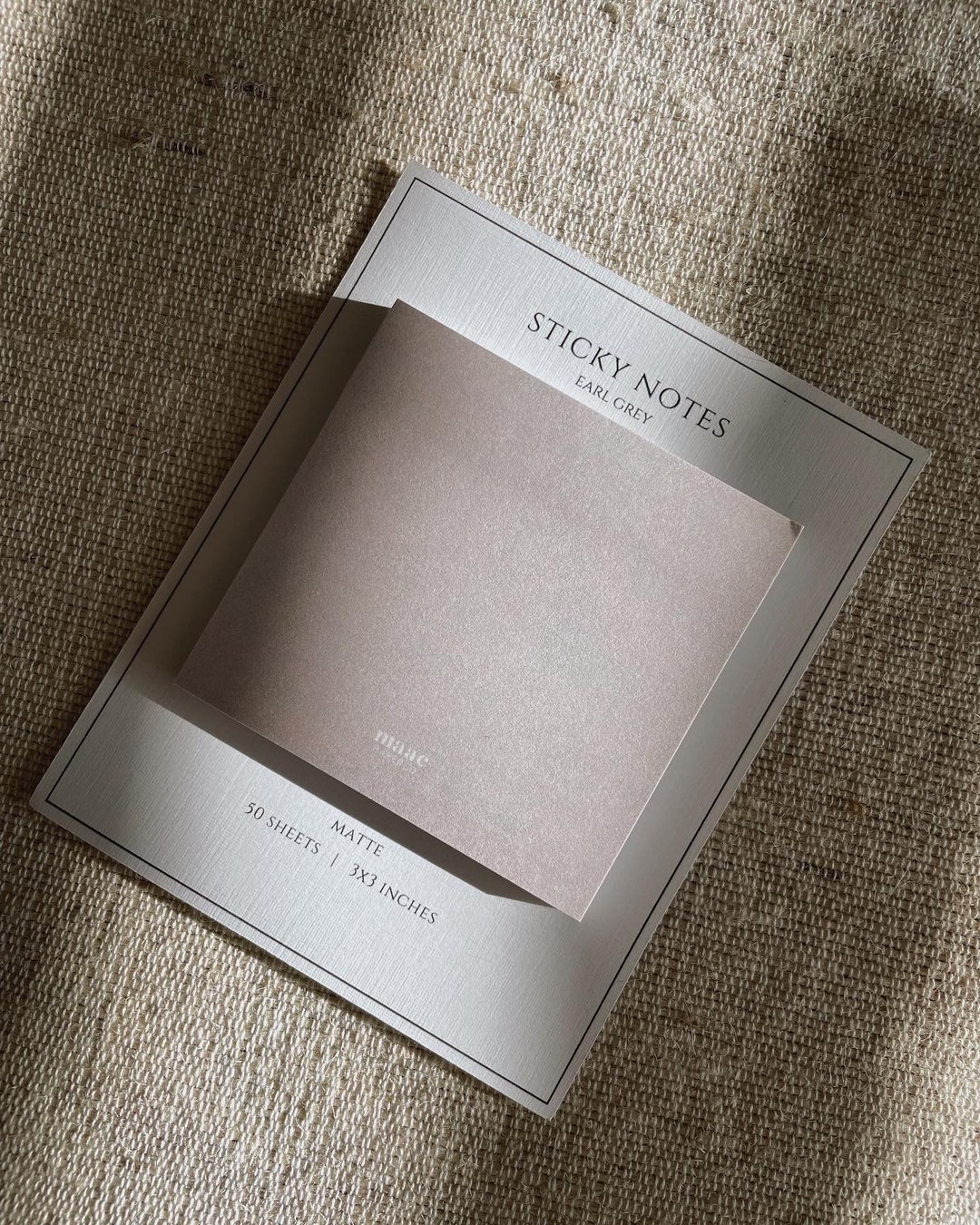 Minimal Sticky Note- Earl Grey - Etsy