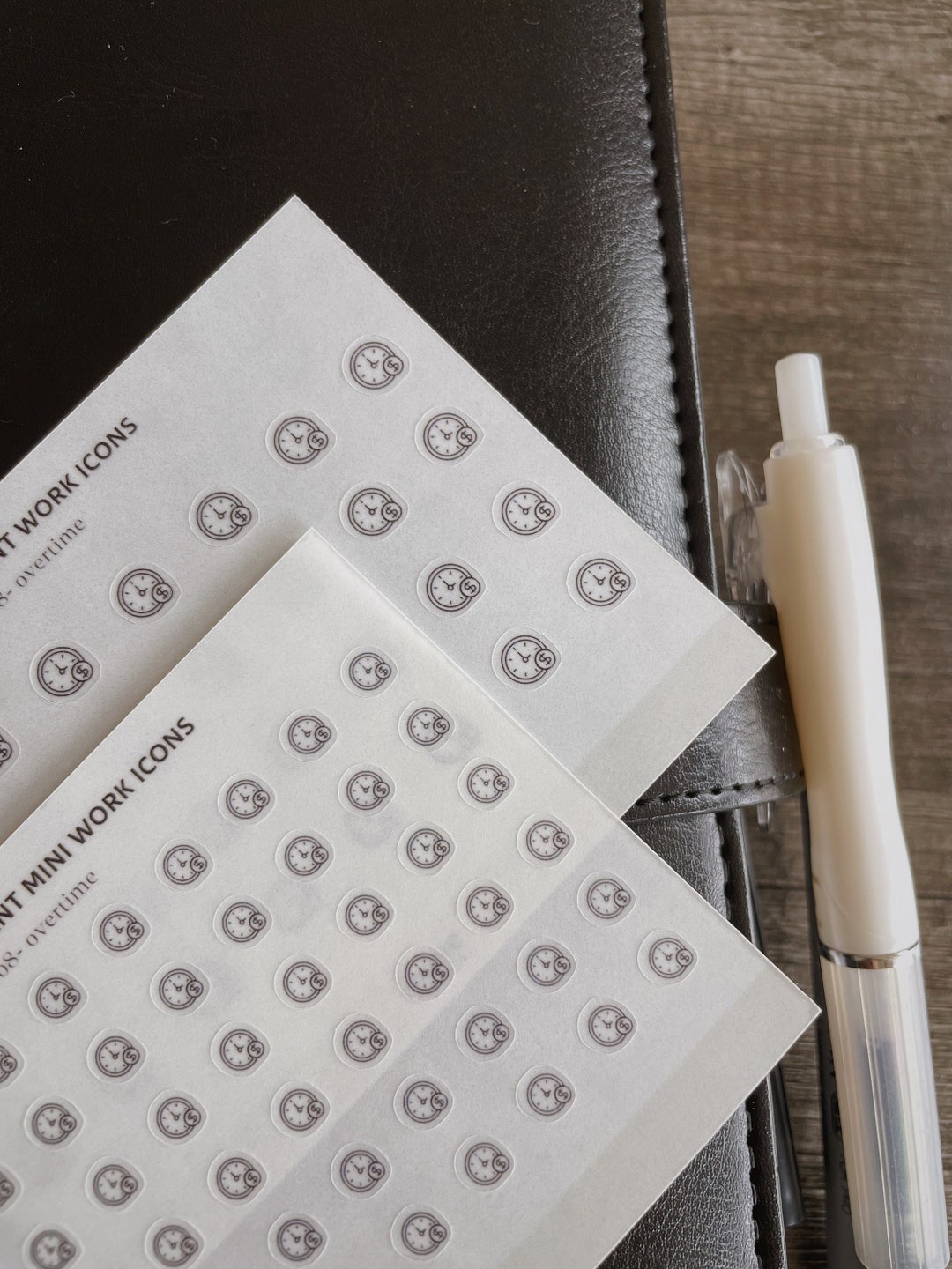 Overtime Work Icon Sticker Sheet - Etsy