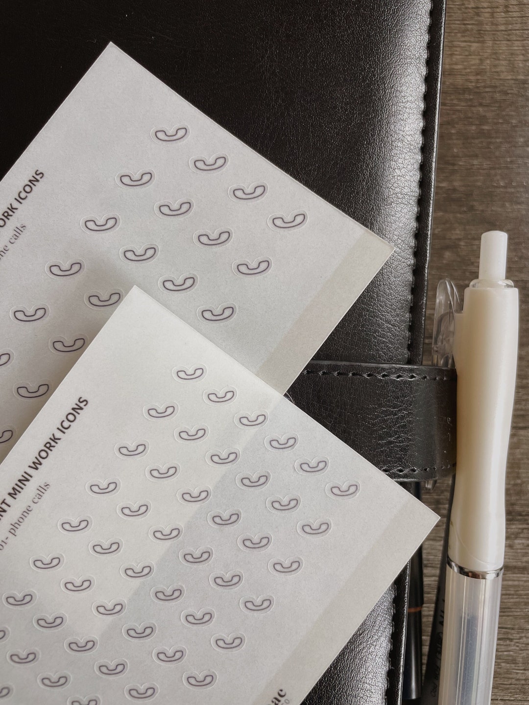 Phone Call Work Icon Sticker Sheets - Etsy