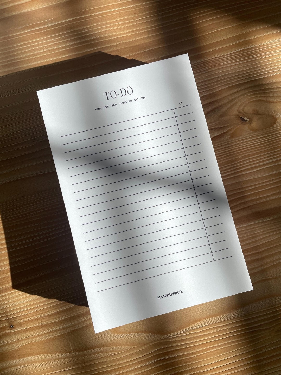 Minimal To-do Notepad 5.5 X 8.5 - Etsy