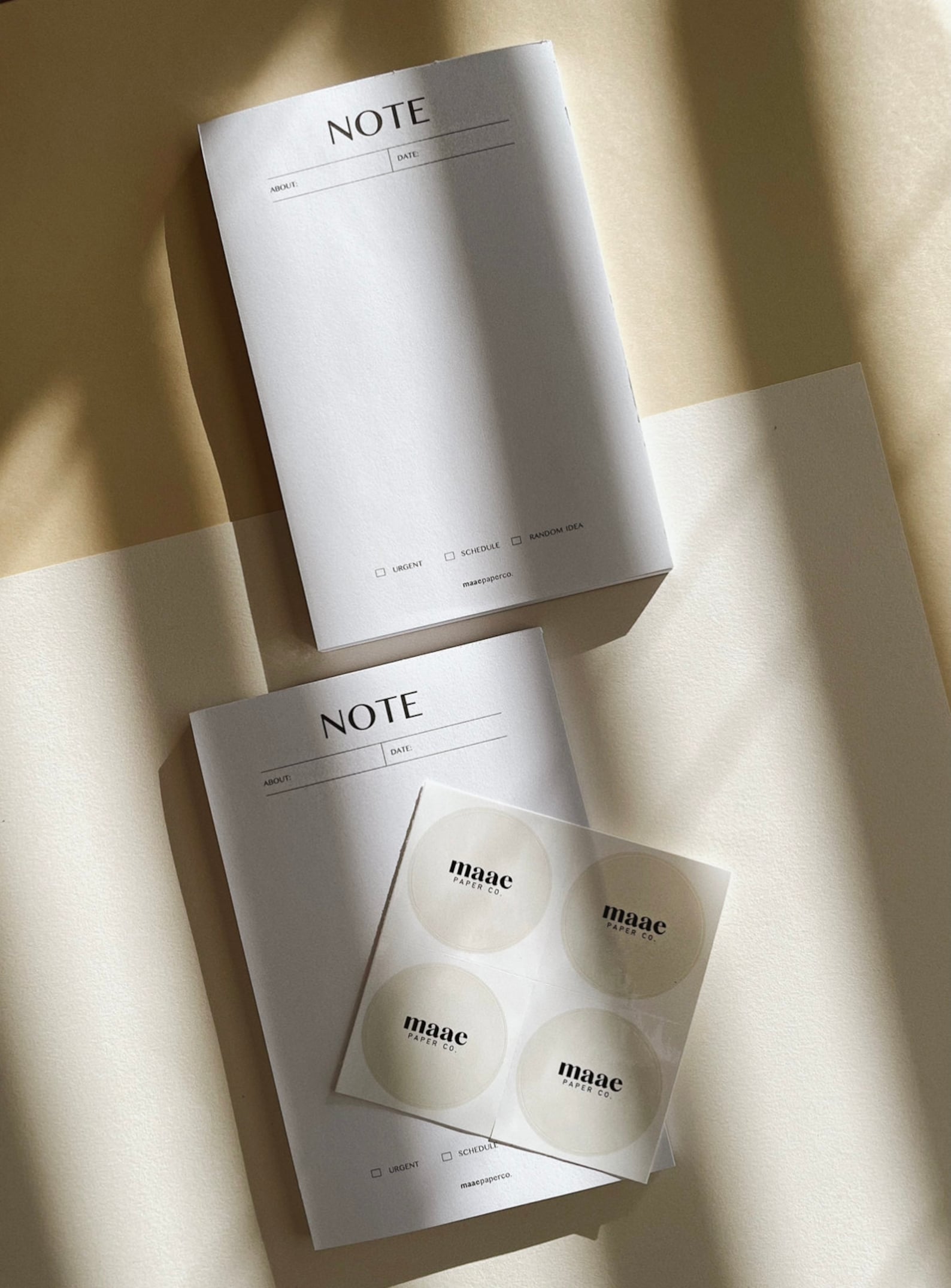 Minimal Note Pad | Etsy