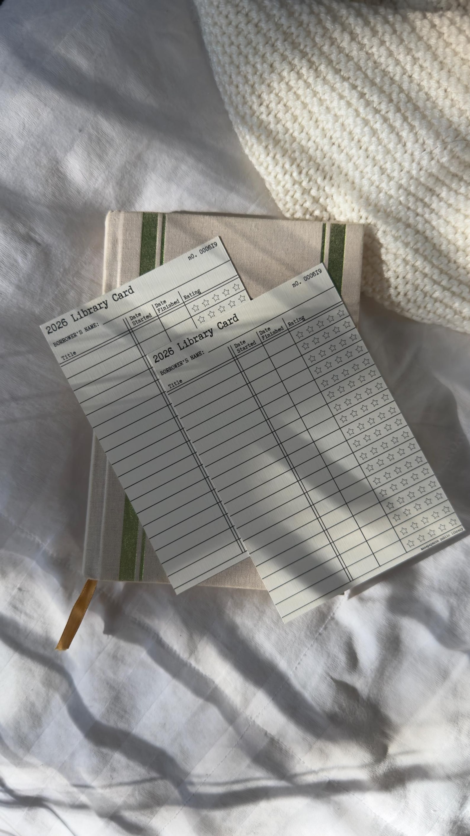 2026 Star Rating Library Card Tracker - Etsy