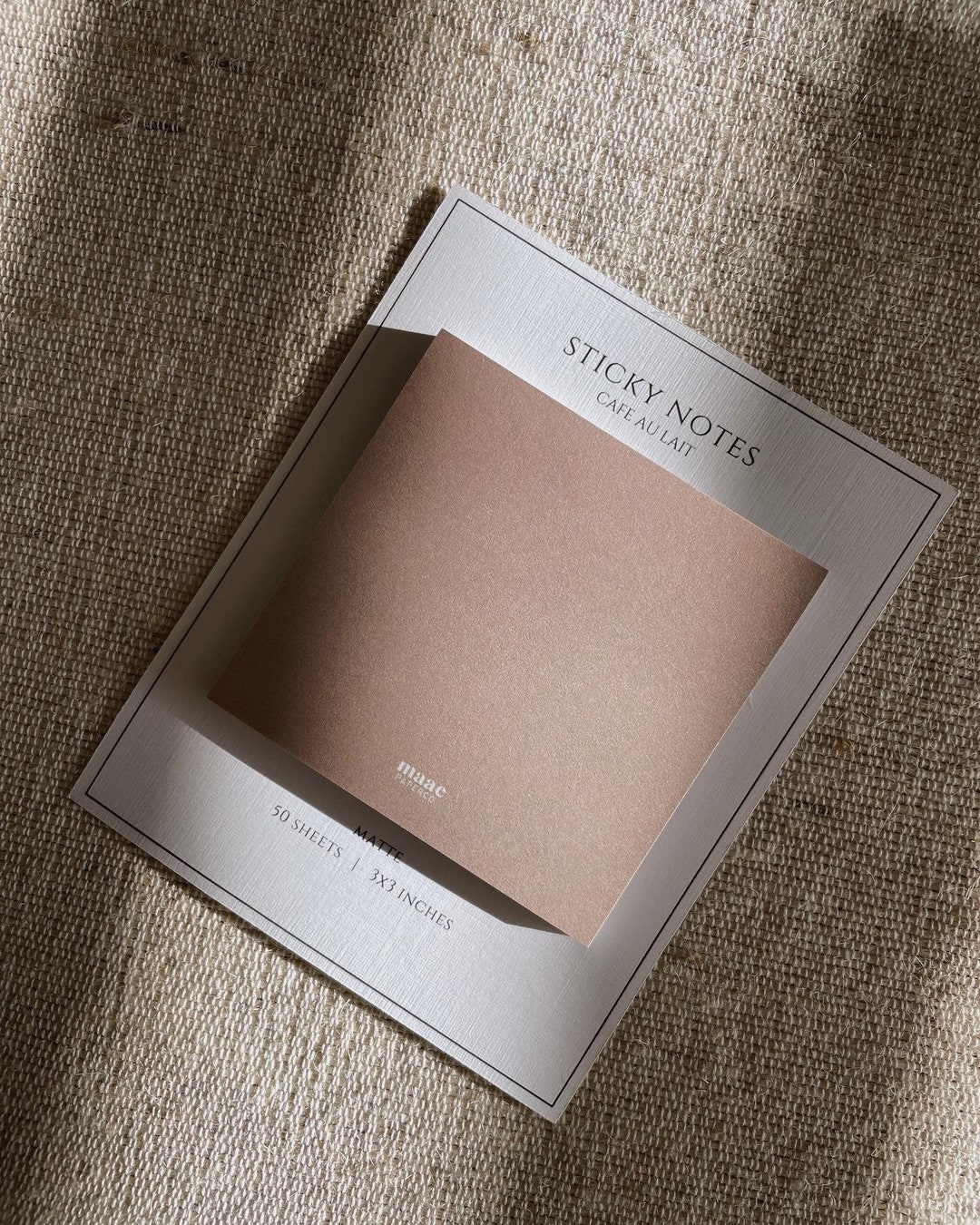 Minimal Sticky Note Cafe Au Lait - Etsy