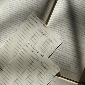 2025 Star Rating Library Card Tracker - Etsy