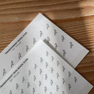 Thriller Book Icon Sticker Sheets - Etsy