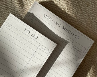 Meeting Notepad - Etsy