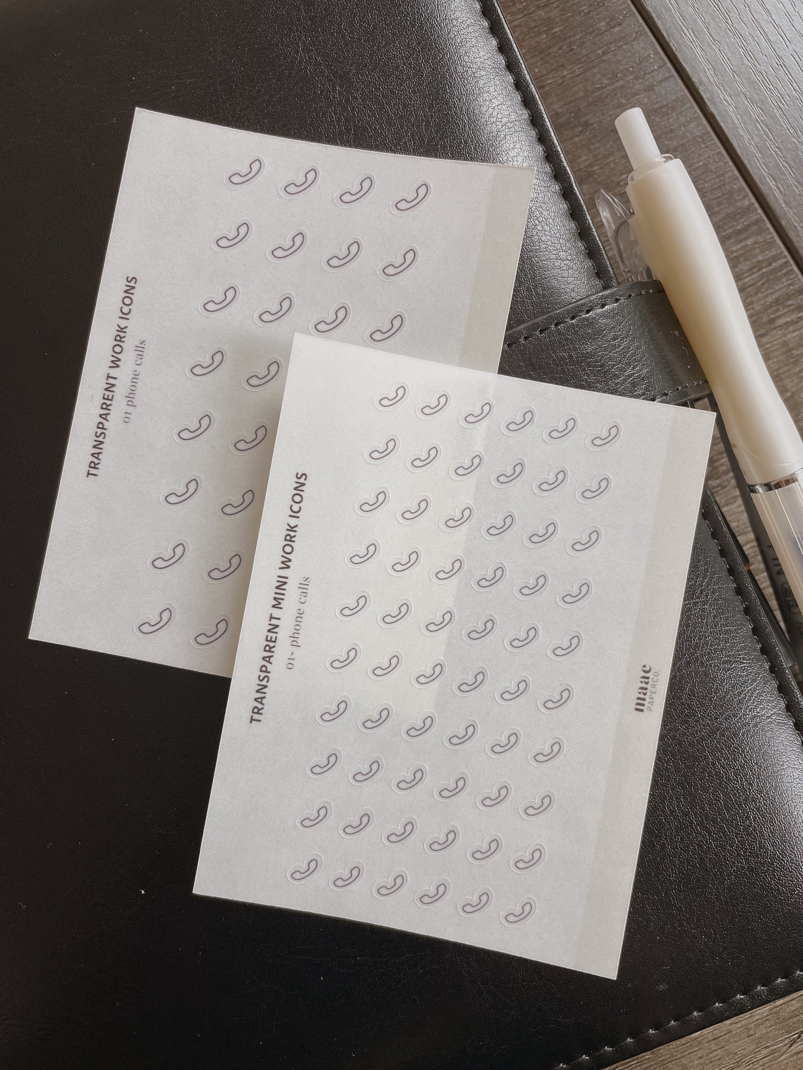 Phone Call Work Icon Sticker Sheets - Etsy