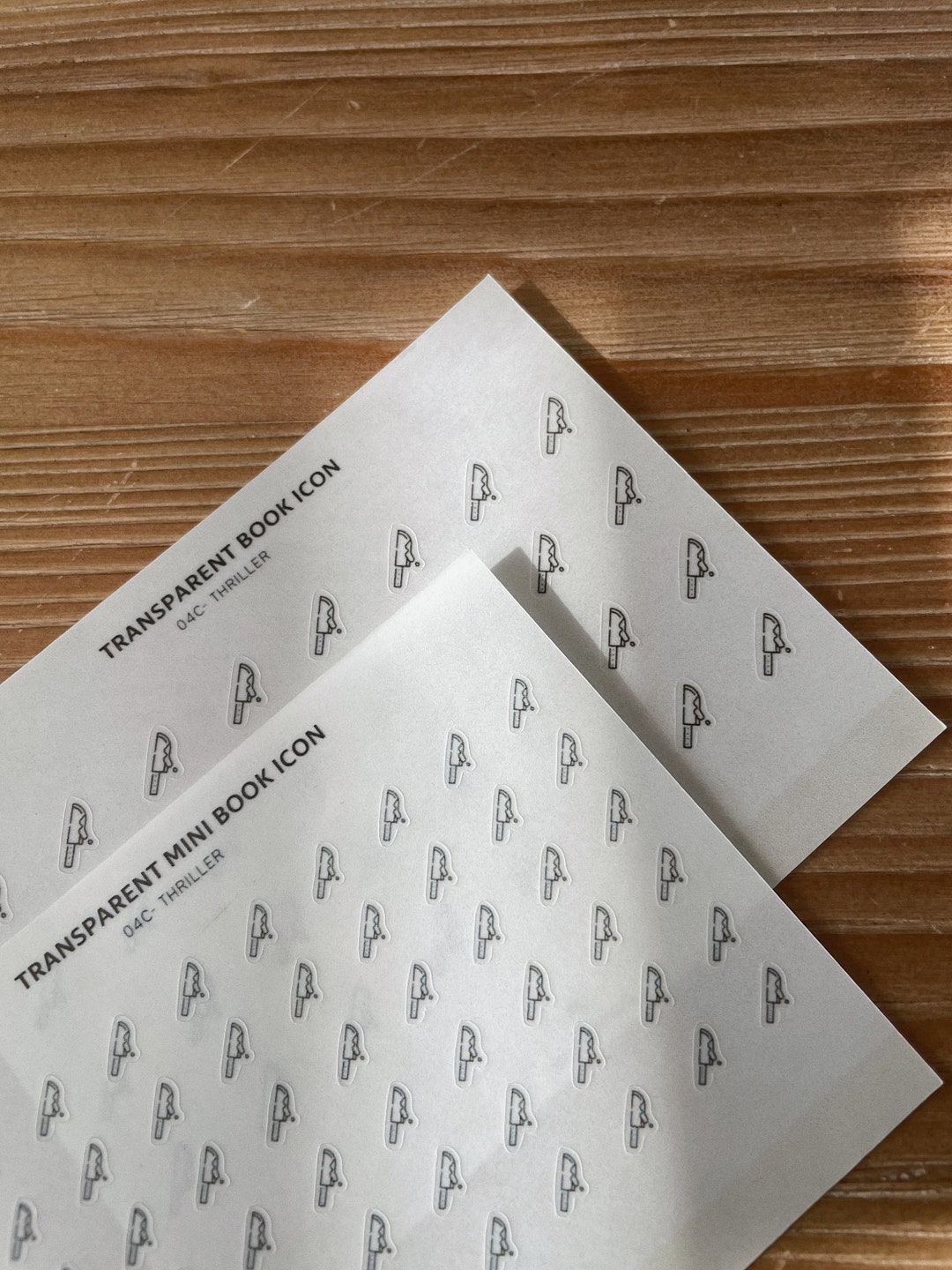 Thriller Book Icon Sticker Sheets - Etsy