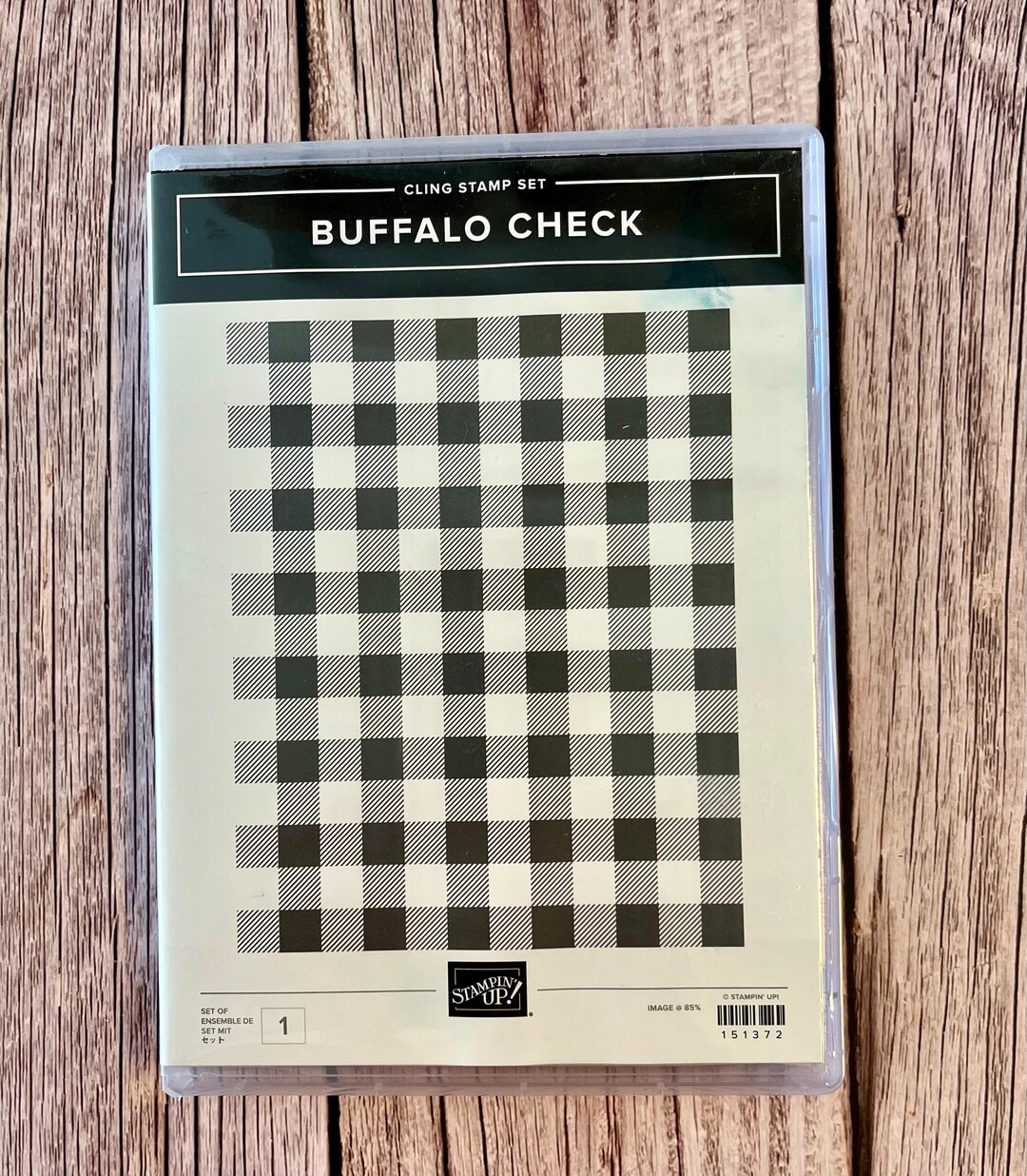 Stampin’ Up! Buffalo Check Background Stamp - Etsy