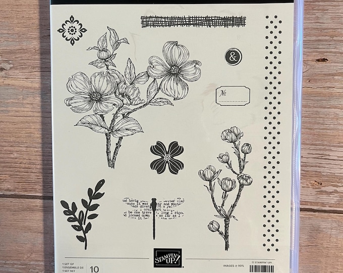 Stampin’ Up! Detailed Dogwood Cling Stamp Set - Etsy