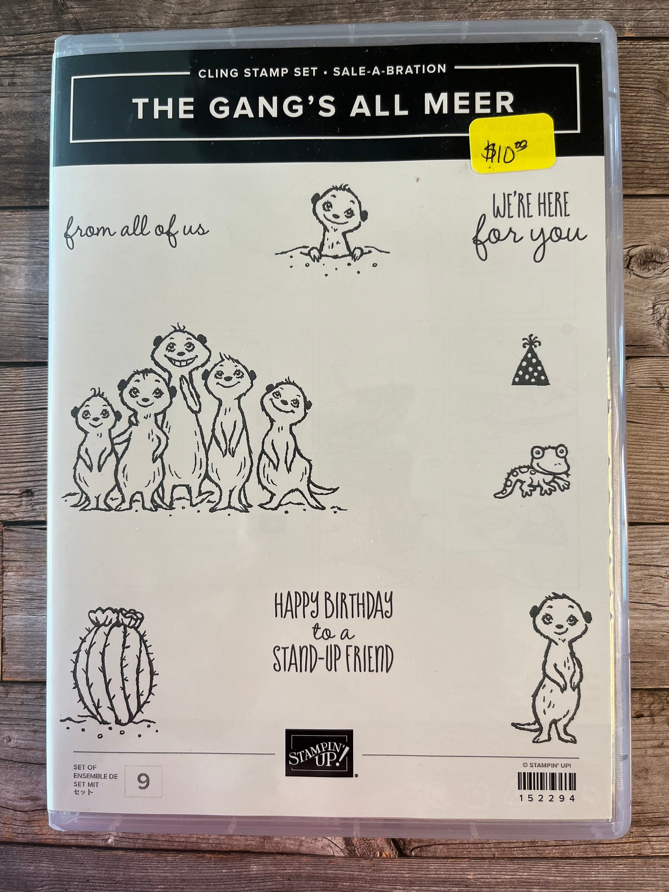 Stampin Up the Gangs All Meer Cling Stamp Set - Etsy