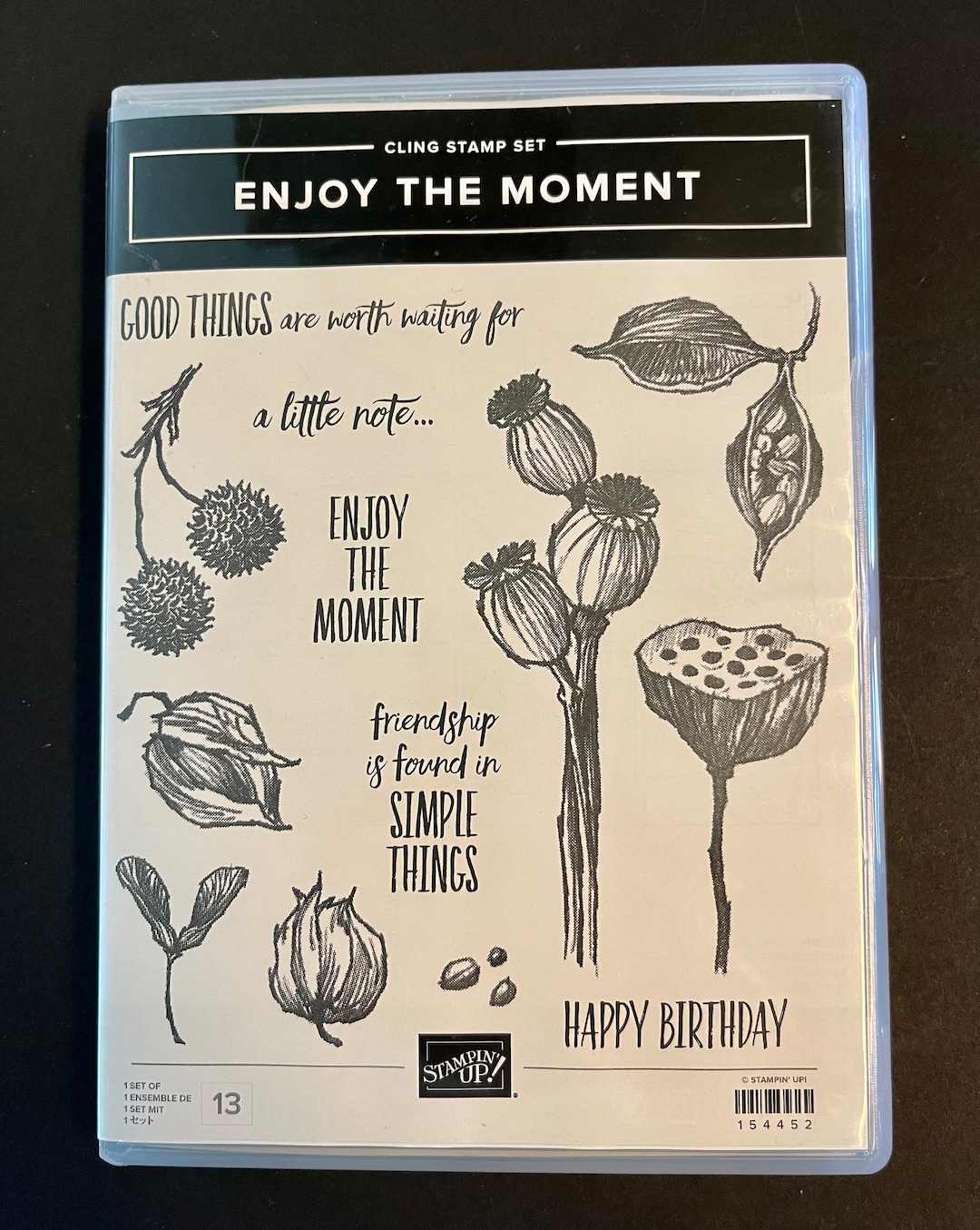 Stampin’ Up! Enjoy the Moments Stamp Set - Etsy