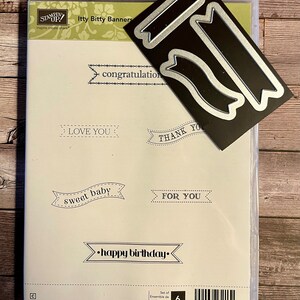 Stampin’ Up! Itty Bitty Banners Bundle - Etsy