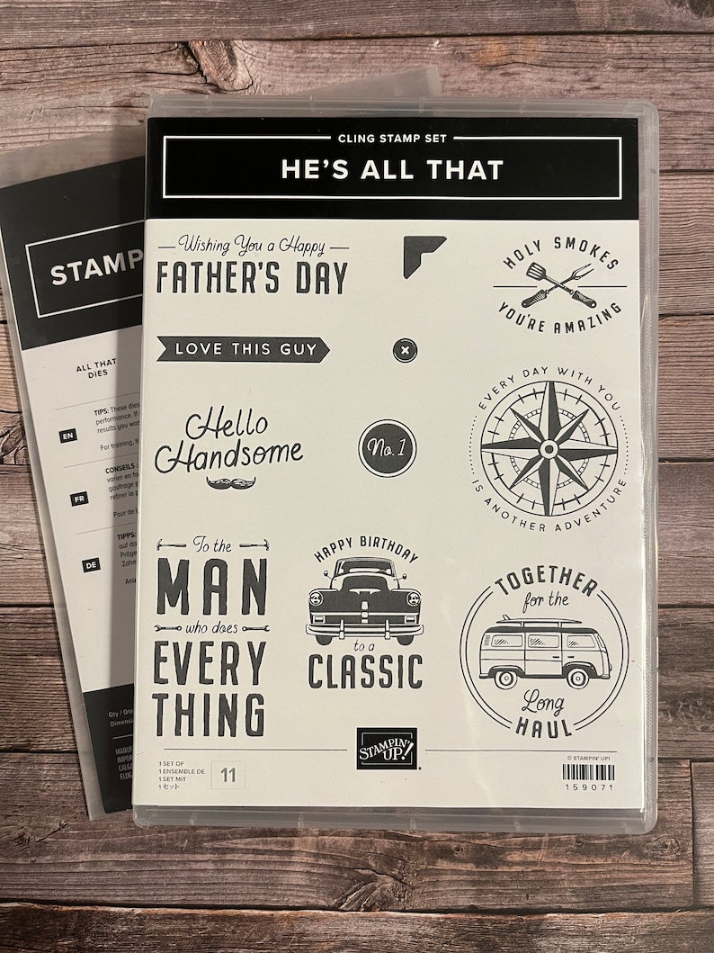 Stampin’ Up! He’s All That Bundle - Etsy