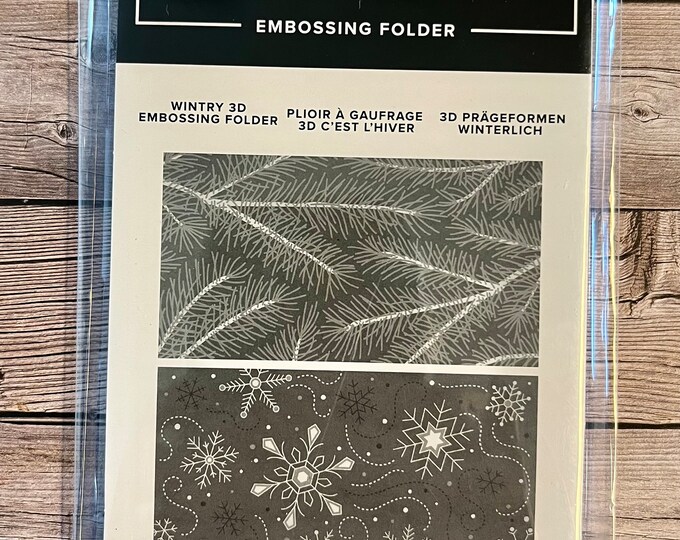 Stampin’ Up! Wintry 3D Embossing Folder - Etsy