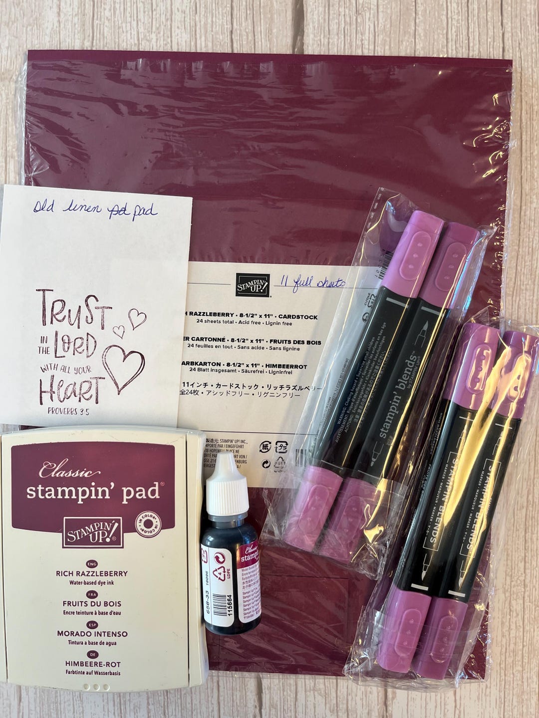 Stampin Up Rich Razzleberry Color Bundle - Etsy