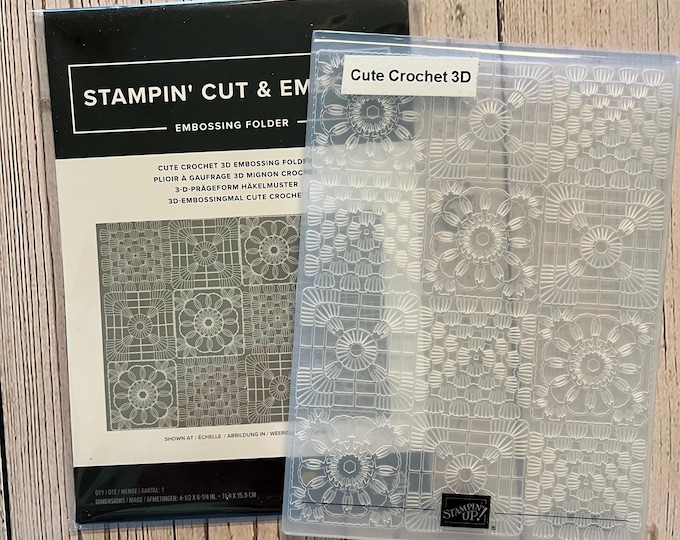Stampin’ Up! Cute Crochet 3D Embossing Folder - Etsy