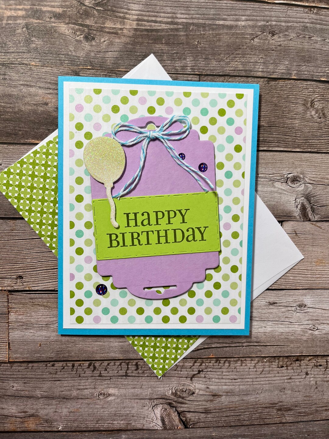 Stampin’ Up! Happy Labels Birthday Card - Etsy