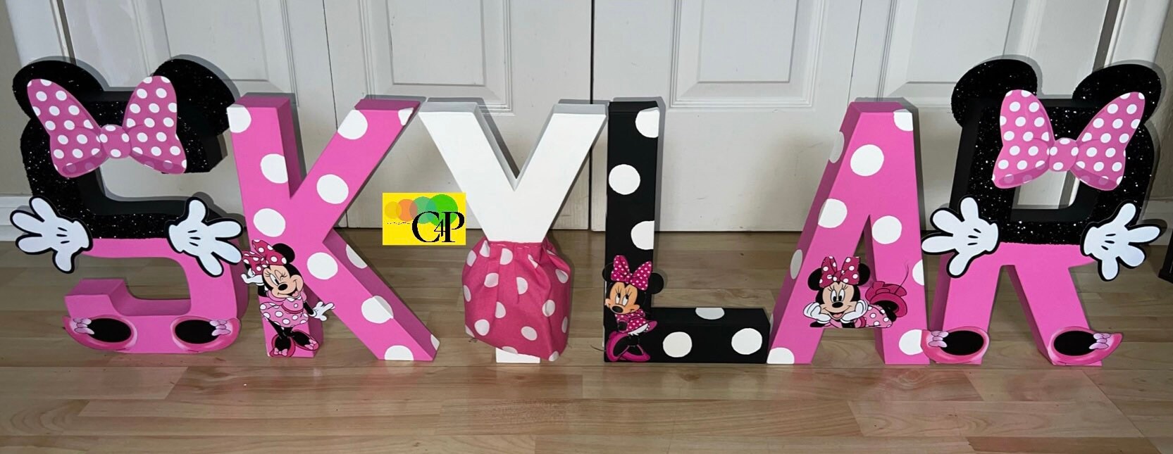 Minnie Mouse Letters 3D, Minnie Mouse Birthday Party Decorations ...
