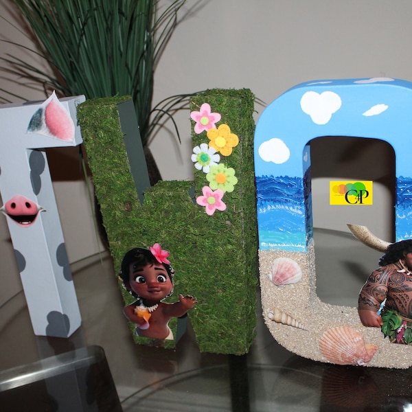 Moana Letters - Etsy